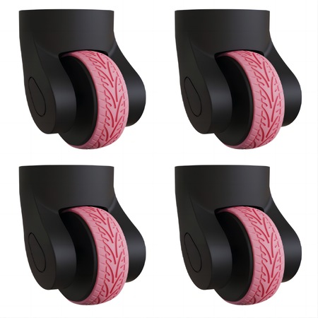 Set protectii roti valiza, RUIOMII®, Protectii pentru rotile de bagaje ...