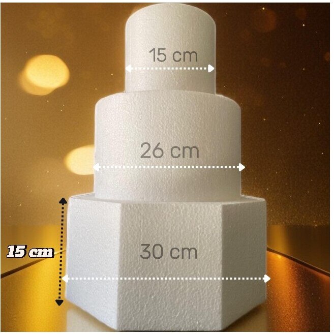 Set macheta tort 30, 26, 15 cm - eMAG.ro