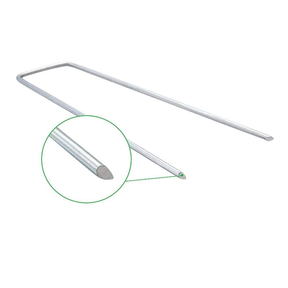 Set 50 Stifturi de Gradina, Inox, 2.5mm, 4x20cm, Argintiu - eMAG.ro