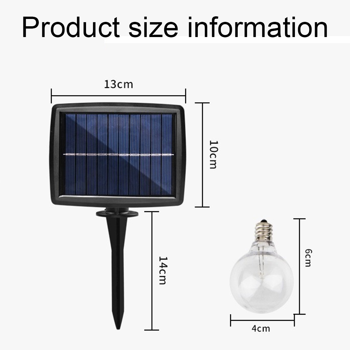 Instalatie de exterior cu LED-uri, Peysaitr, 25 becuri G40, 50ft ...