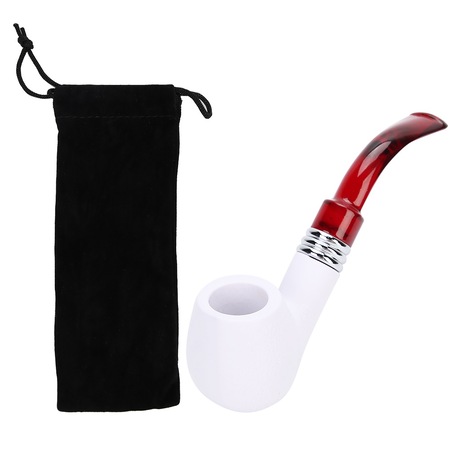 Pipa de fumat din rasina, Mmgoqqt, design vintage, portabila, rosie, cu ...