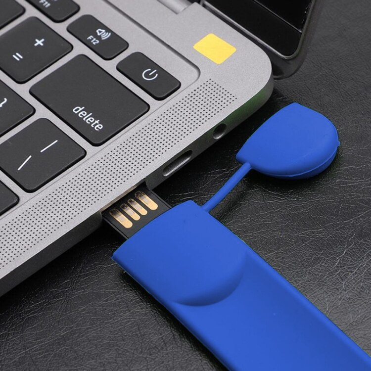 Memorie USB, Flash drive, bratara de silicon, memoria de 4GB, albastru ...
