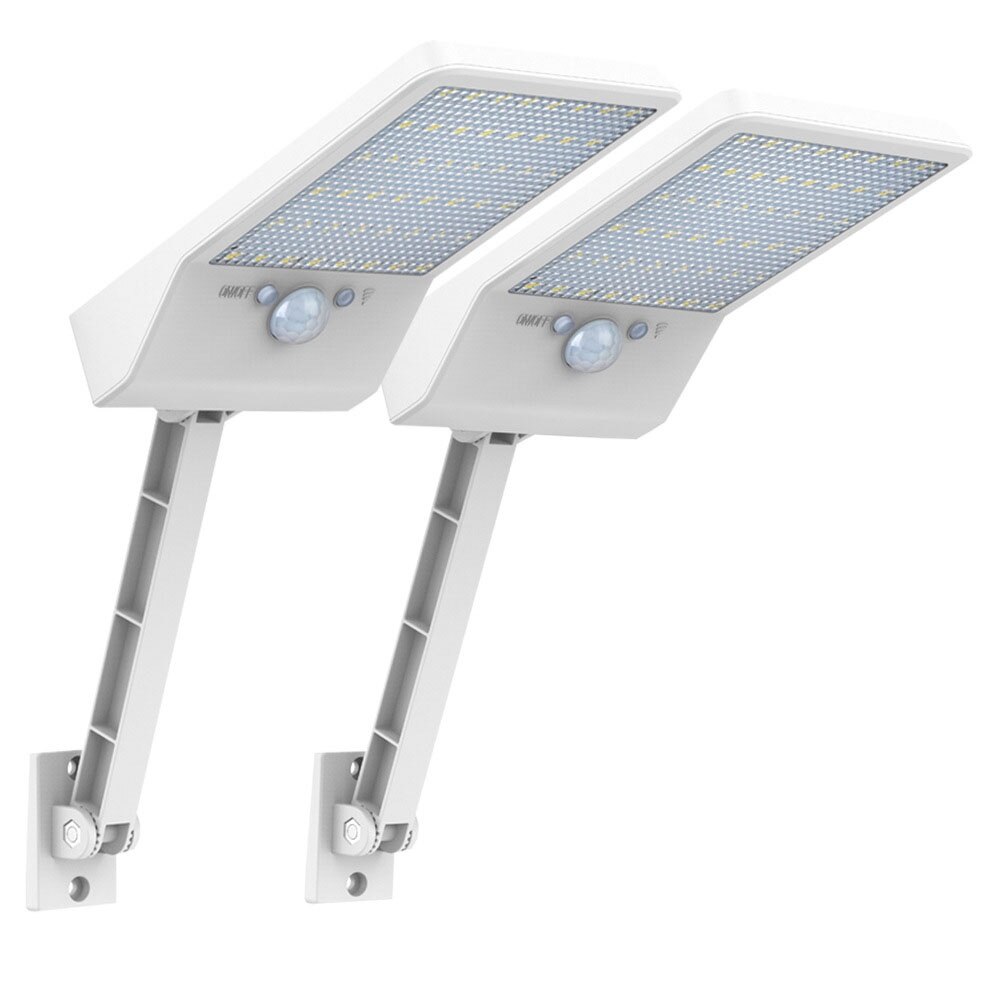 Set 2 Lampi solare pentru curte, gradina, patio, 48/56 LED, alb - eMAG.ro