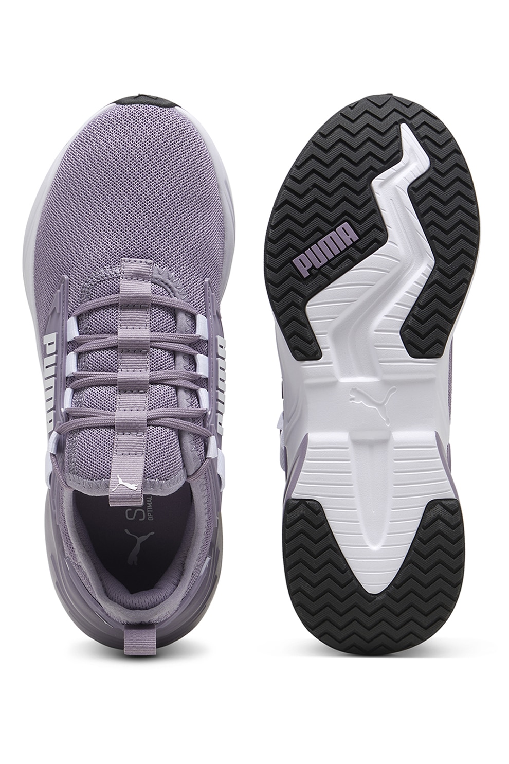 Puma, Pantofi Retaliate 3 slip-on cu logo pentru alergare, Lila pal ...