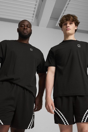 Puma, Tricou relaxed fit pentru baschet Pivot, Negru, L - eMAG.ro