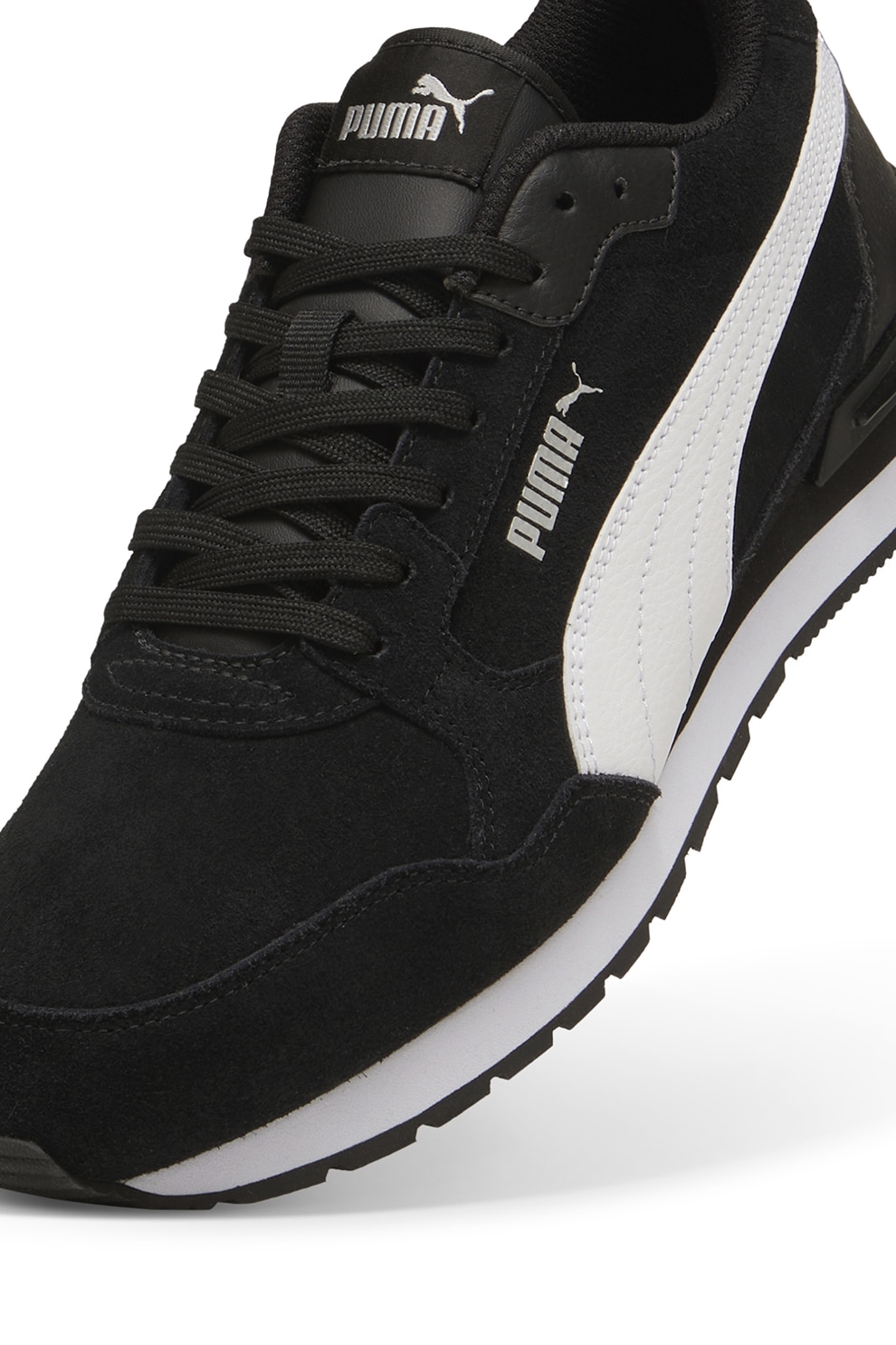 Puma, Pantofi sport ST Runner-v4, Alb, Negru, 9.5 - eMAG.ro