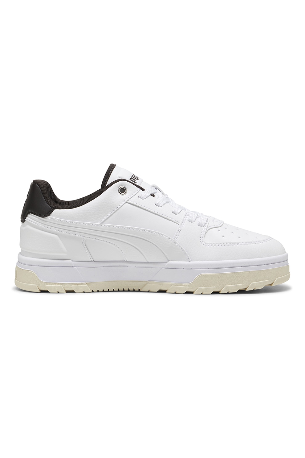 Puma, Pantofi sport de piele ecologica Caven, Alb, Negru, 8.5 - eMAG.ro