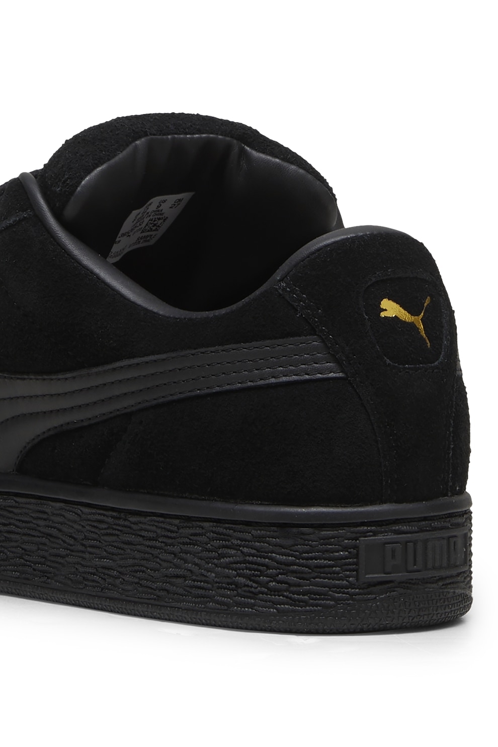Puma, Pantofi sport din piele intoarsa cu insertii de piele, Negru, 9 ...