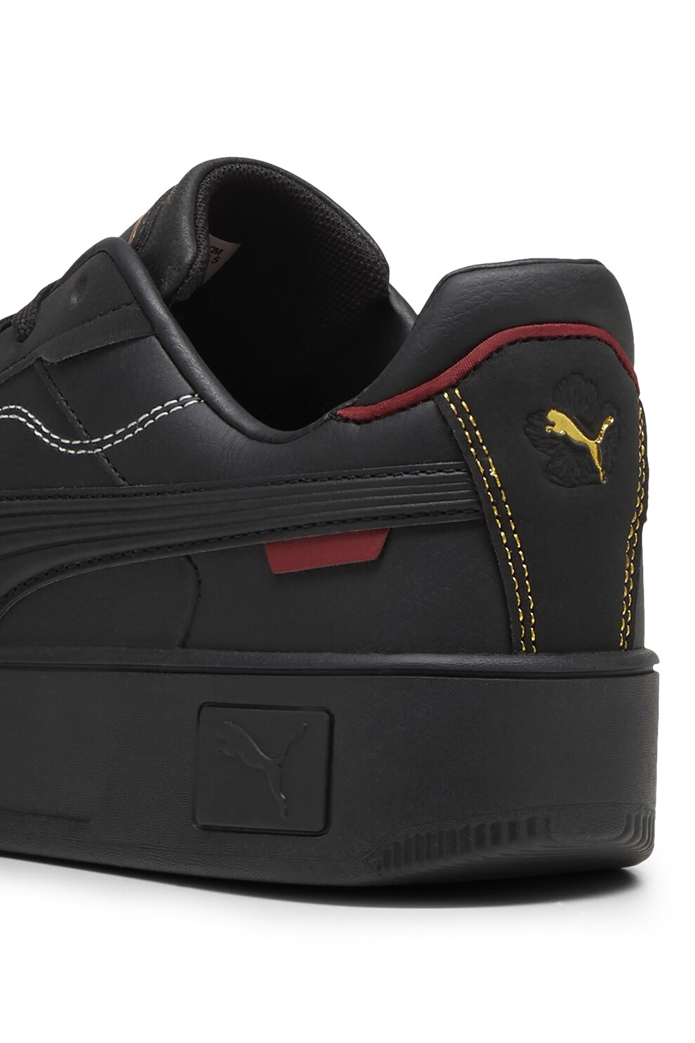 Puma, Спортни обувки Carina Street Class Act от еко кожа, Черен, 6 ...