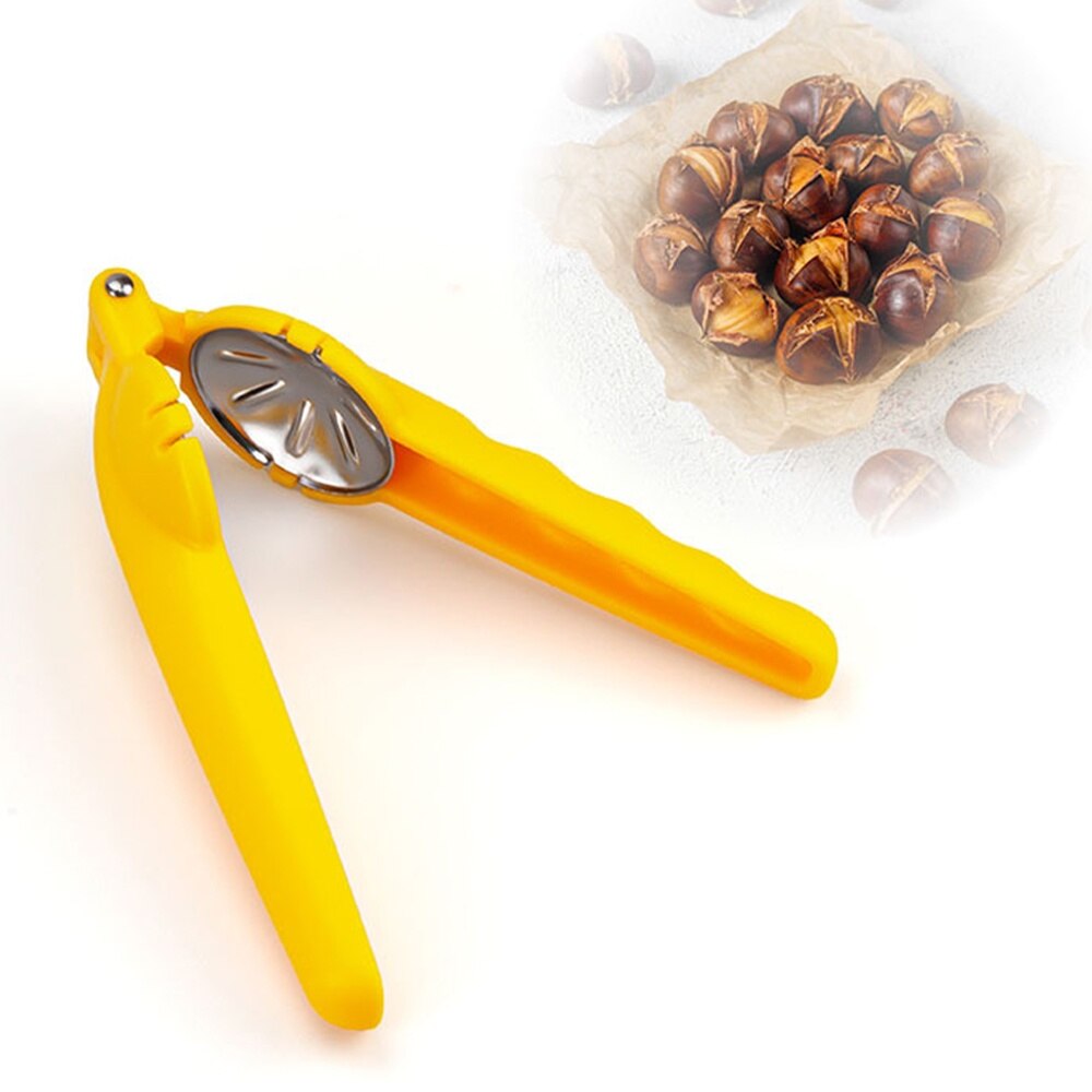 Cleste pentru spart nuci si castane, metal, galben - eMAG.ro