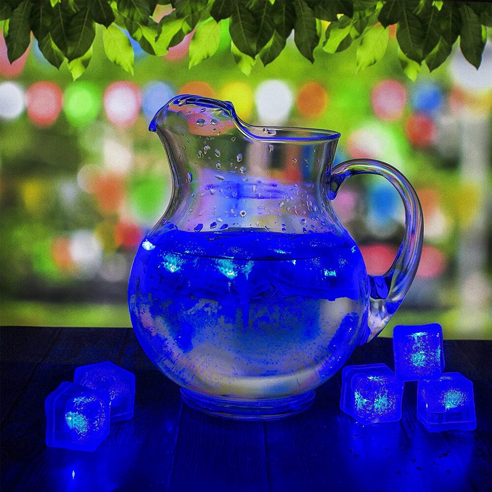 Cuburi de gheata decorative, Enforose, acrilic transparent, iluminare ...