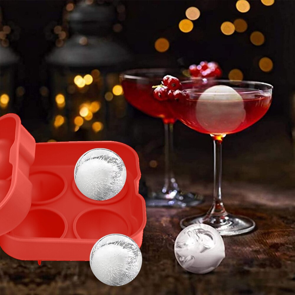 Forma cuburi de gheata, rotunda, reutilizabila, pentru cocktailuri si ...