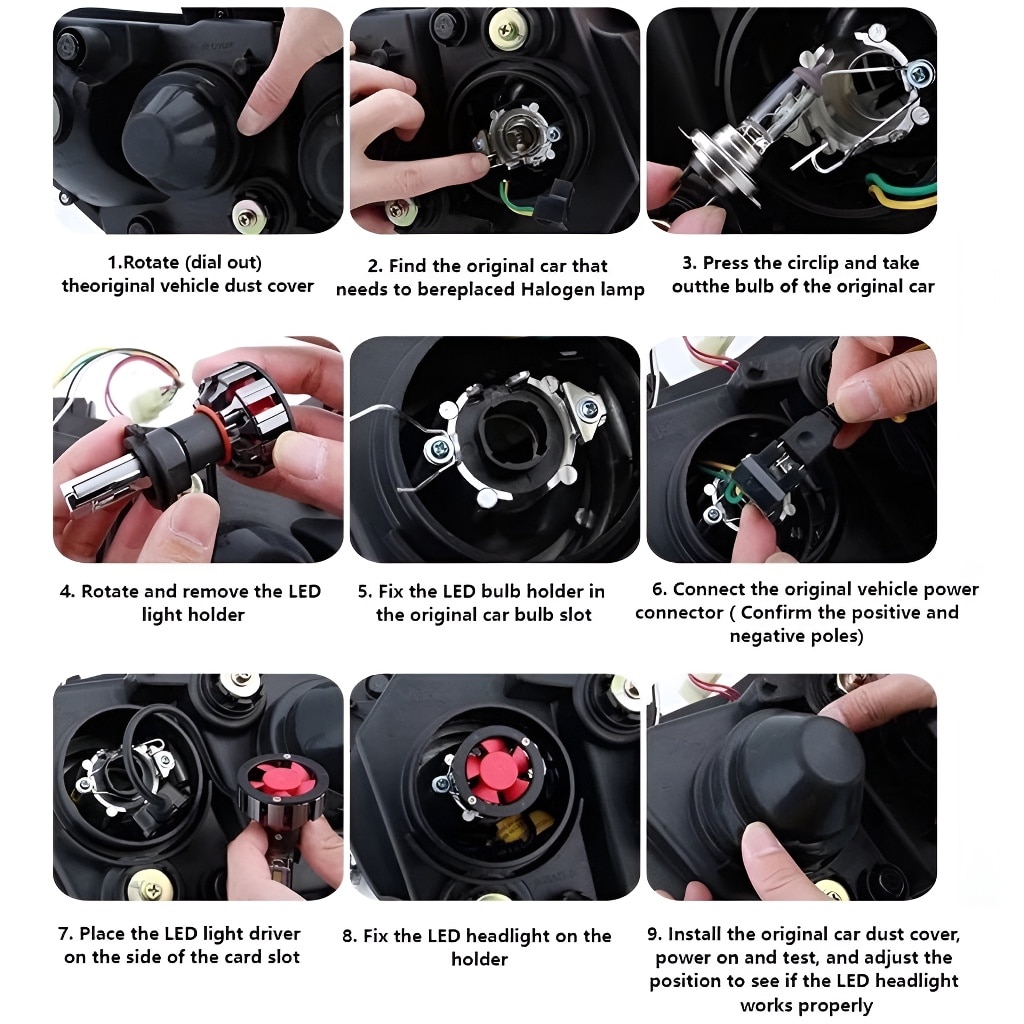 Set 2 Becuri LED Auto H7 EXCITAT® Premium, Single 30w, 6500K, 12V, 8000Lumeni, Cu ventilator ...