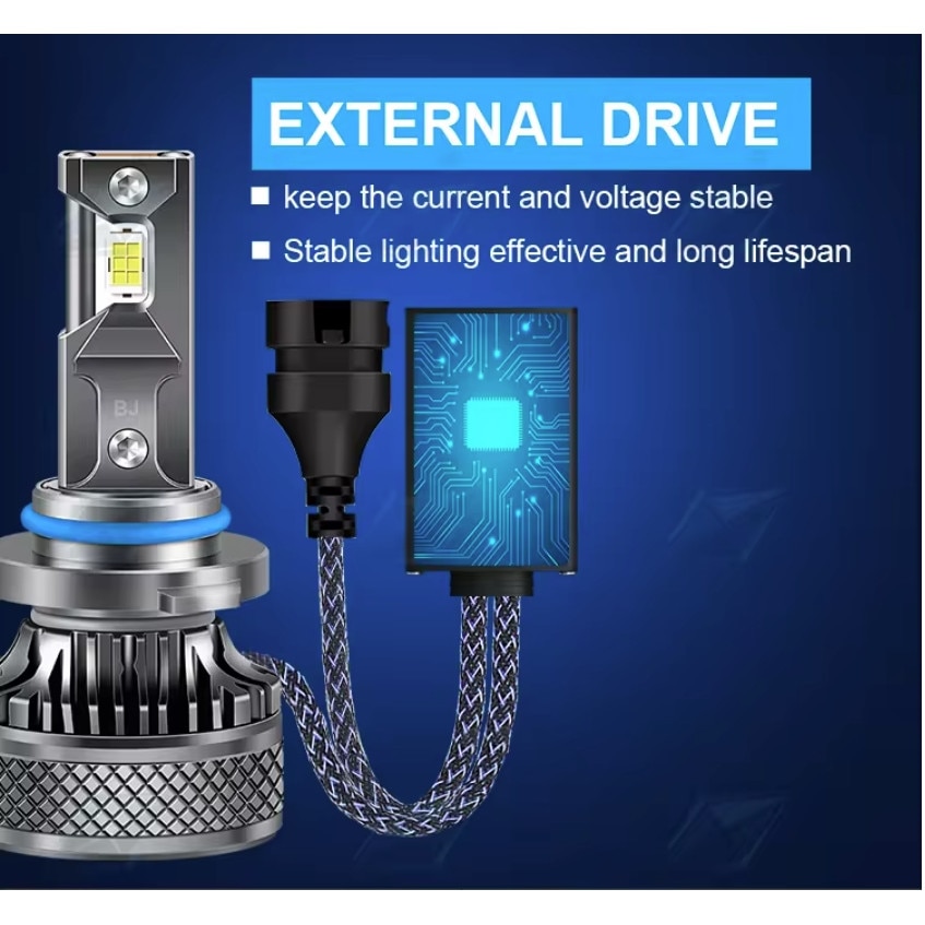 Set 2 Becuri LED Auto H7 EXCITAT® Premium, Single 30w, 6500K, 12V, 8000Lumeni, Cu ventilator ...