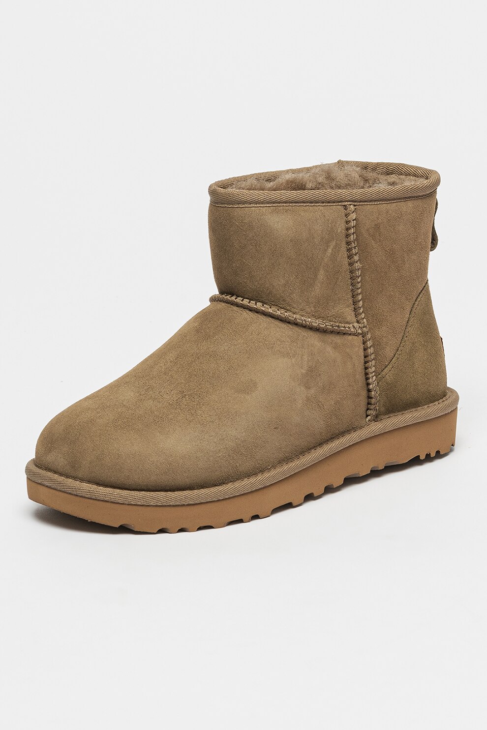 UGG, Ghete slip-on cu finisaj rezistent la apa, din piele intoarsa ...