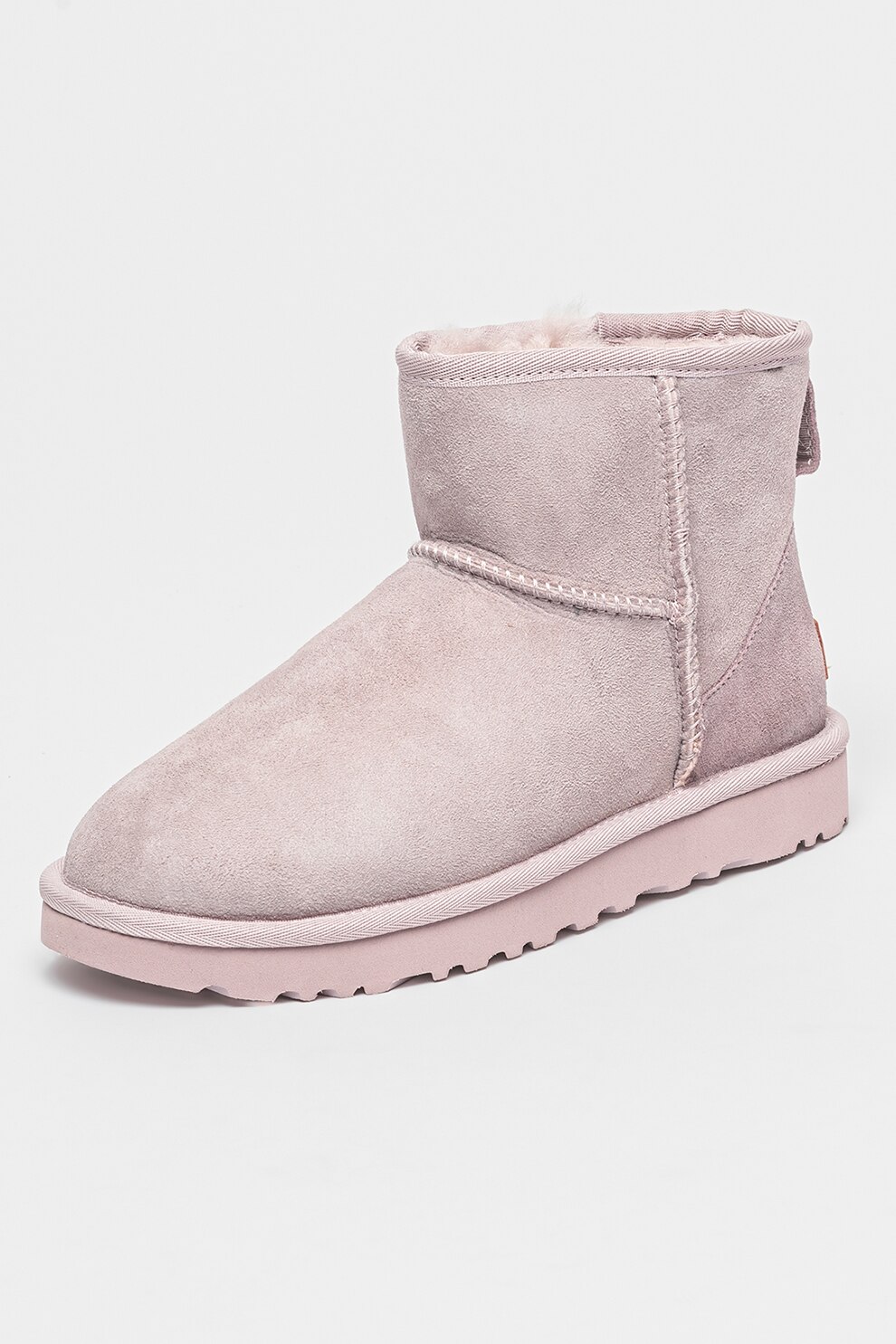 UGG, Ghete slip-on rezistente la apa din piele intoarsa Classic Mini II ...