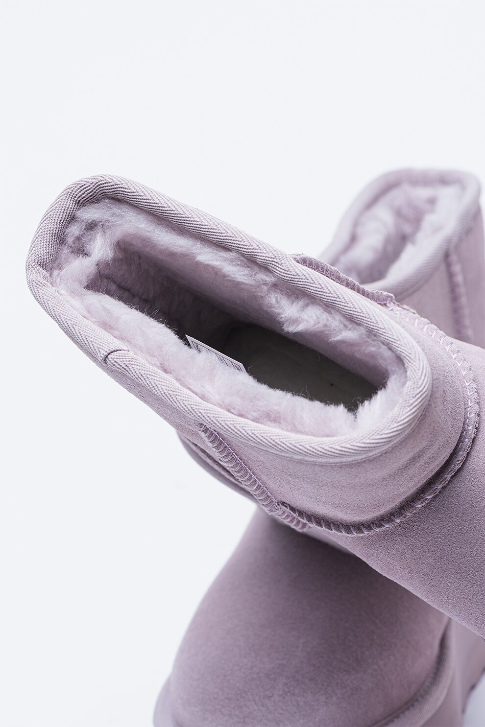 UGG, Ghete flatform rezistente la apa din piele intoarsa Classic Mini ...