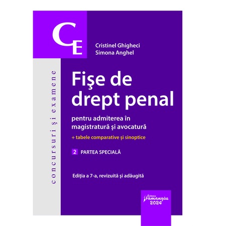Fise De Drept Penal Pentru Admiterea In Magistratura Si Avocatura. Vol ...