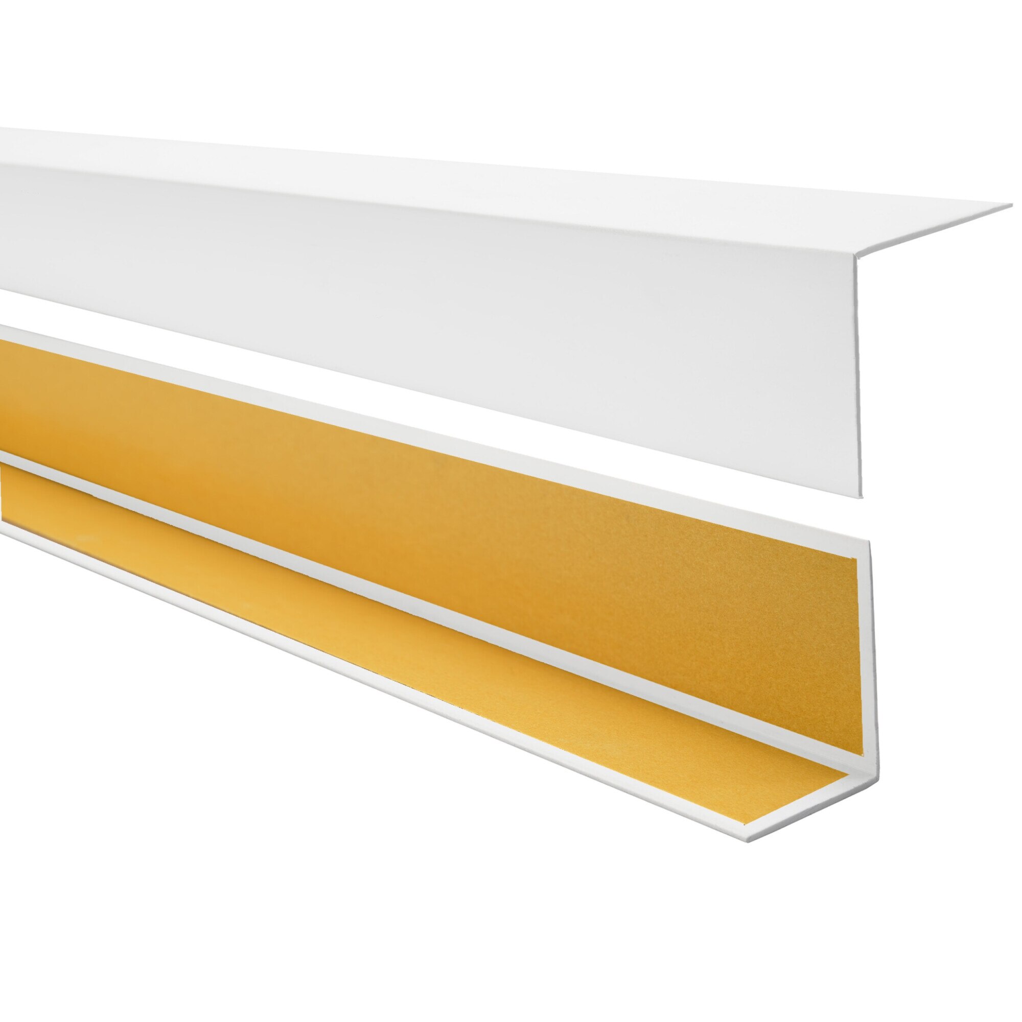 Profil interior autoadeziv Quest, PVC, 40x40mm, alb, 150cm, set - eMAG.ro