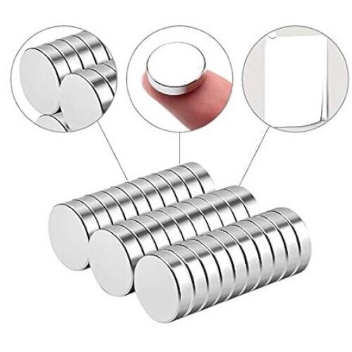 Set 60 magneti puternici, 10x2mm, pentru Whiteboard, Frigider ...