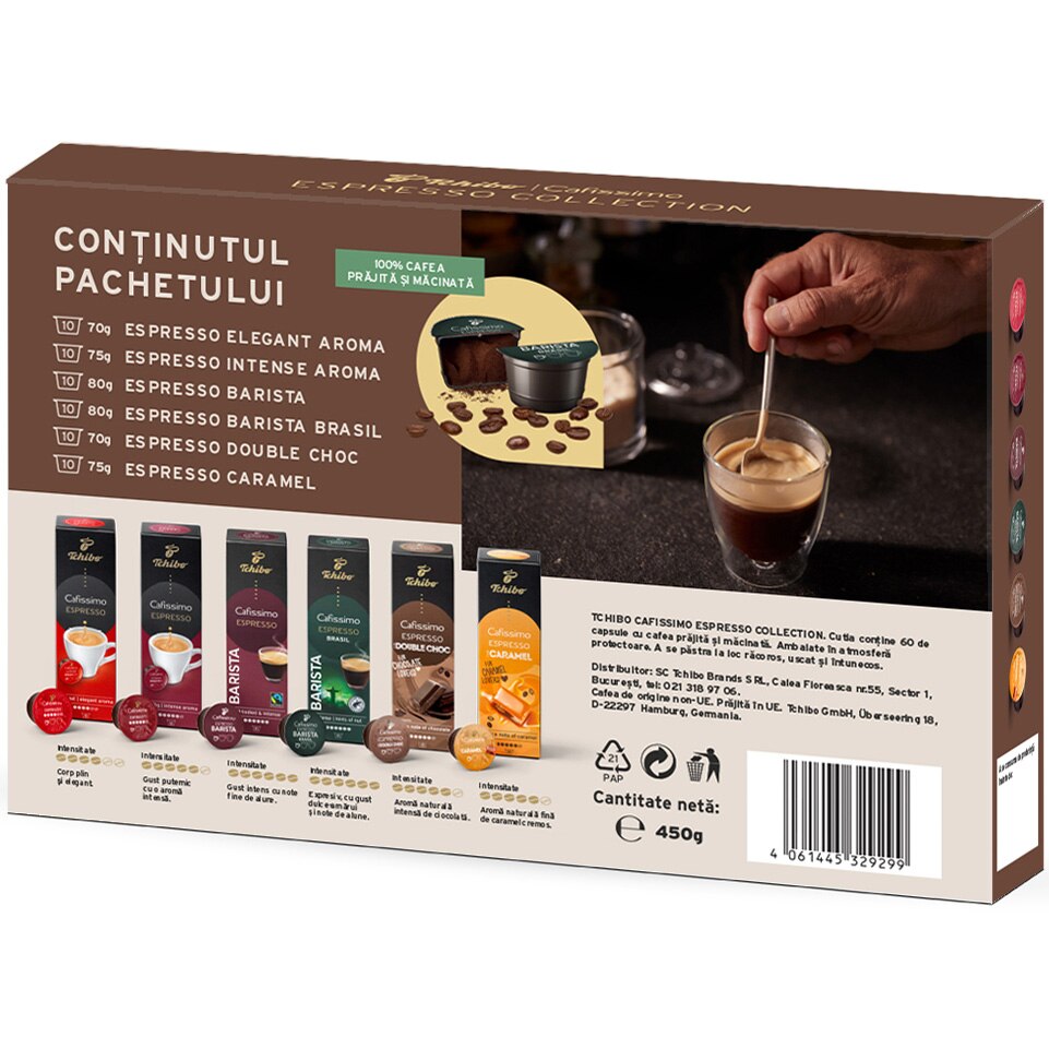Espressor Tchibo Cafissimo Pure Plus, 800 ml, 15 bari, 1250W ...