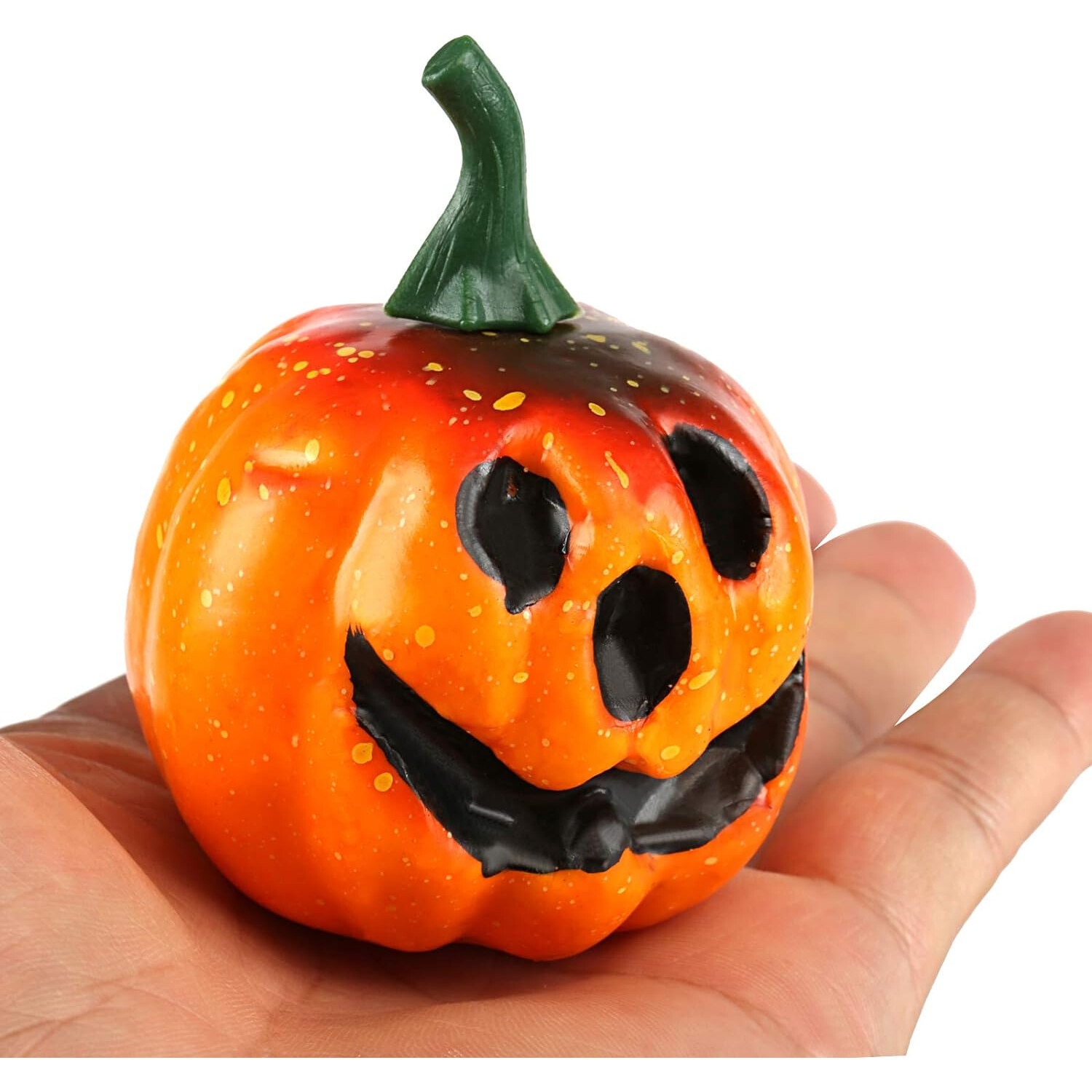 Set decorativ Halloween, TNEAYWHE, 6 dovleci mini cu fete ...