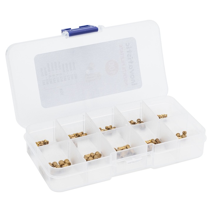 Set 100 insertii filetate, M2/M2.5/M3, piulite pentru piese printate 3D ...