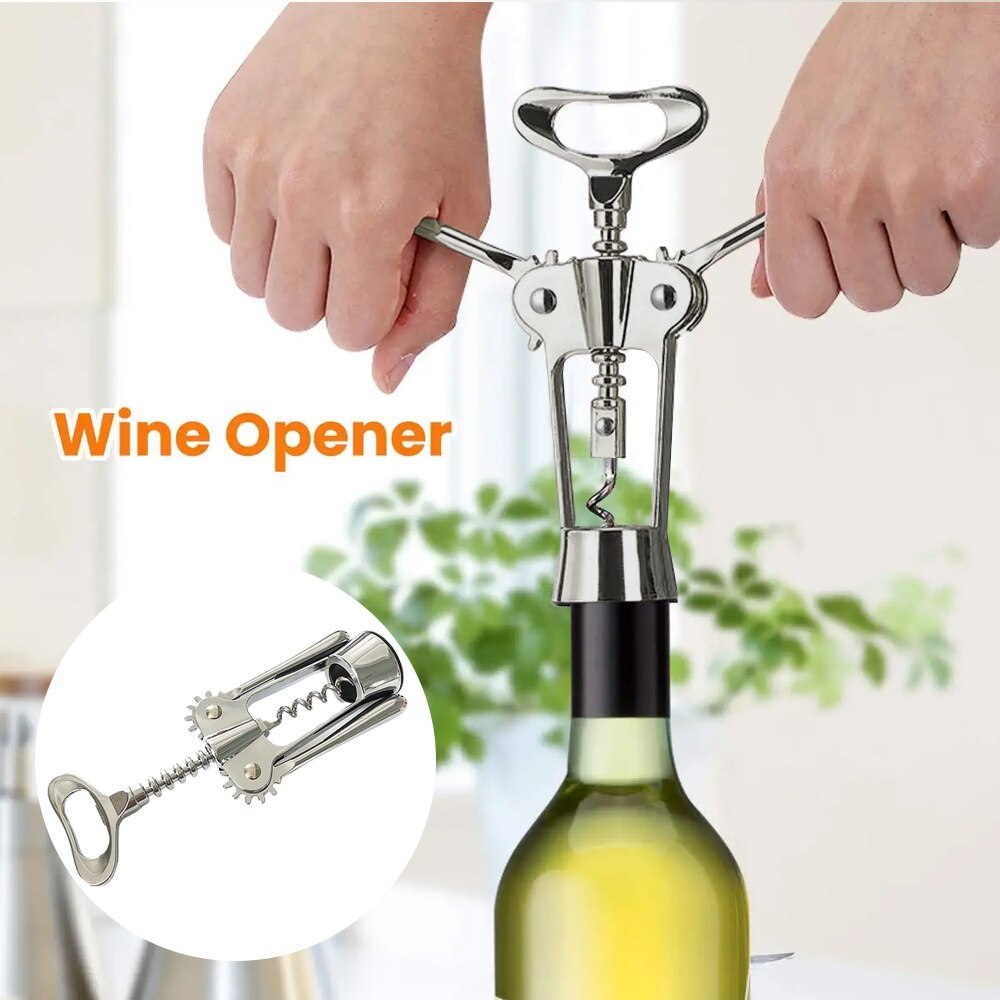Deschizator de sticle de vin din inox, set multifunctional, culori ...