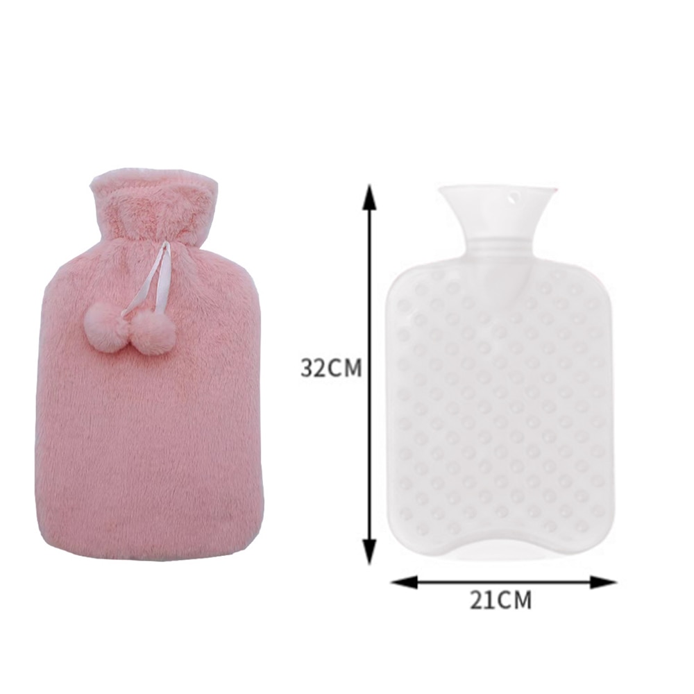 Sticla pentru apa calda QttvbTna, 2 litri, pentru crampe menstruale ...