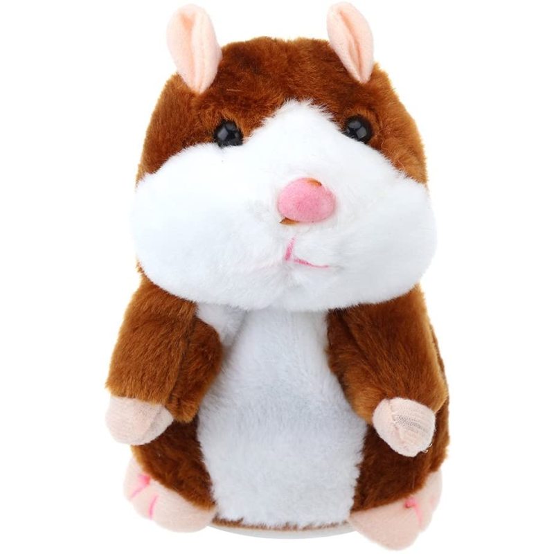 Jucarie hamster de inregistrare, 16cm, culoare bej, functie de imitare ...
