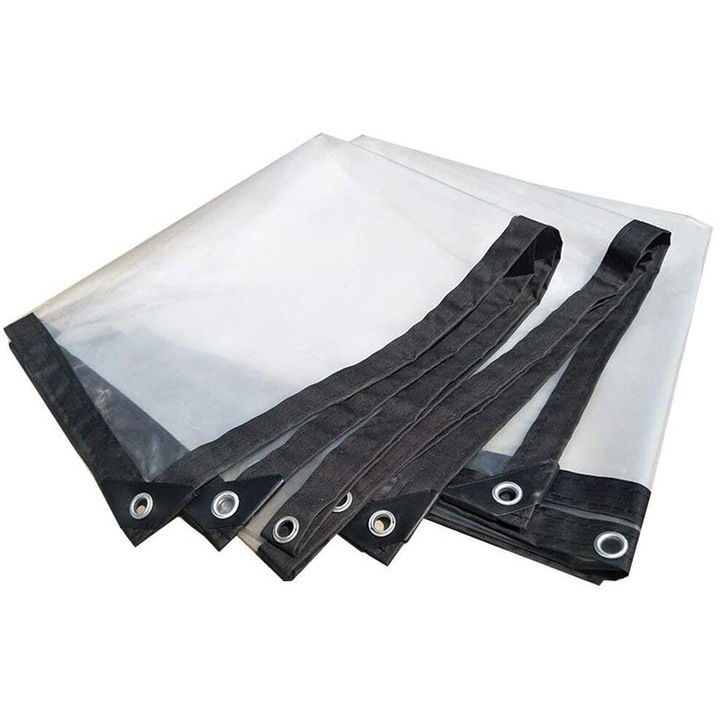 Prelata transparenta impermeabila AMRINUGL, 2x2m, rezistent la rupere ...