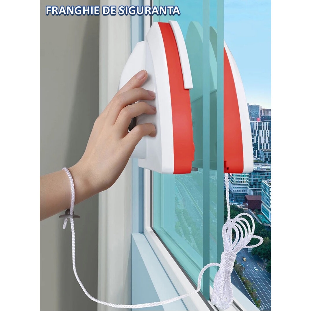 Stergator geam cu magnet NEXTLY, racleta, curata simultan ambele parti ...