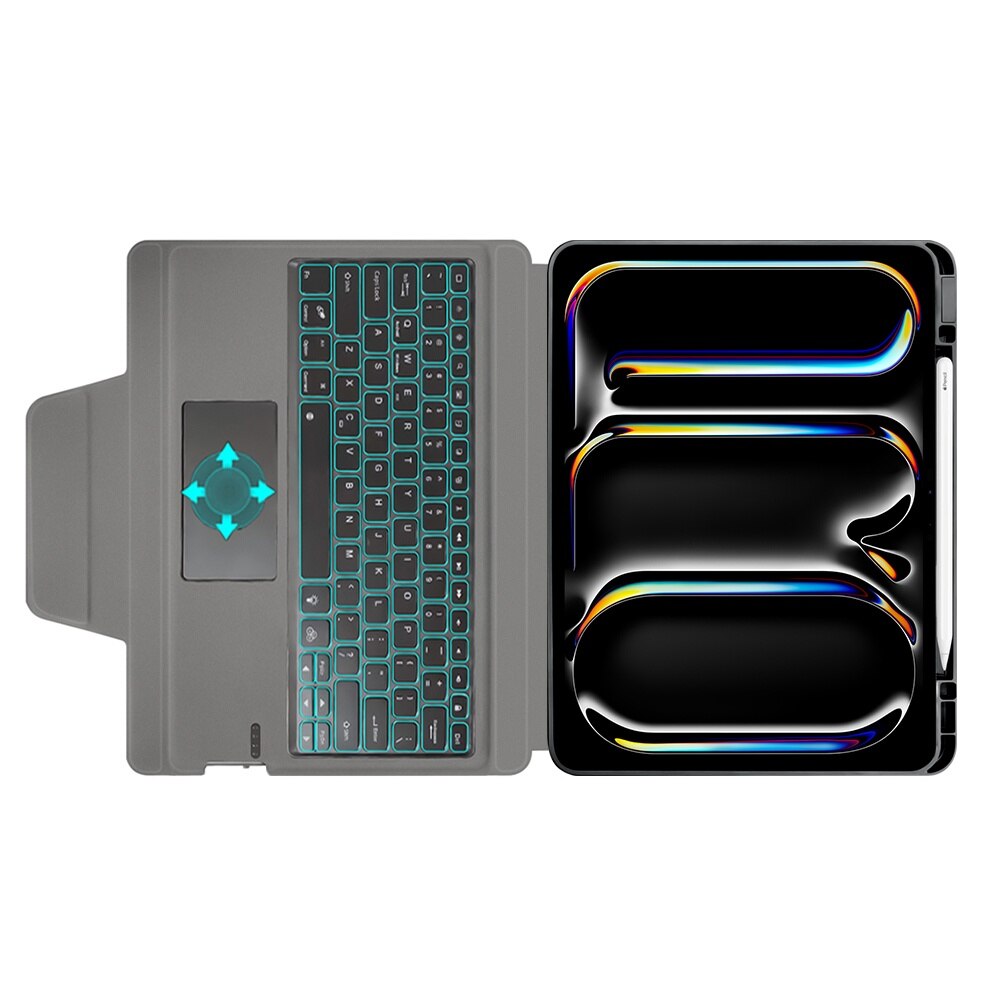 Husa cu Tastatura pentru iPad Pro 13 (2024) - Techsuit KeyTab Pro ...