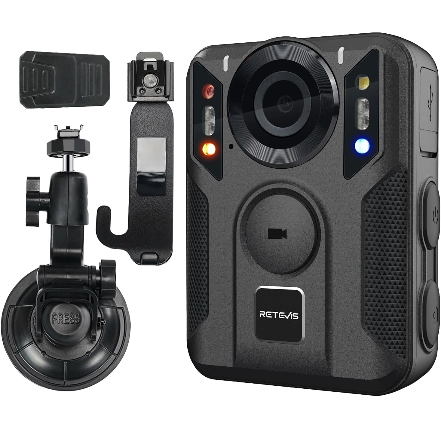 Camera video corporala, Bodycam 4K cu GPS, Nightvision, inregistrare in ...