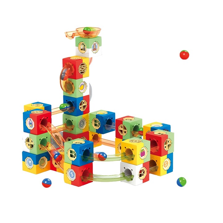 Set de 365 piese jucarii de constructie educationale si creative 2 in 1 ...