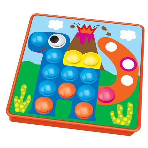 Set Puzzle Artyk, Mozaic Colorat, 12 Imagini, 45 Butoane, Multicolor ...