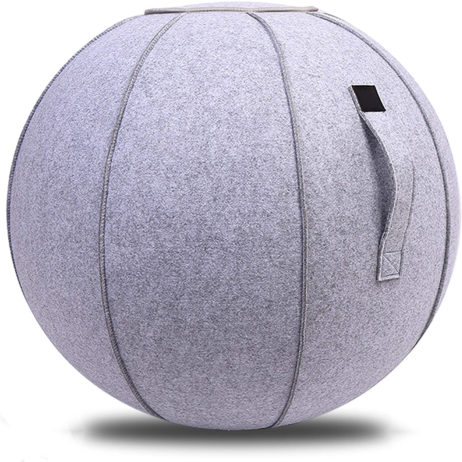 Minge de yoga pentru birou, 65 cm, cu capac, maner si pompa, pentru ...