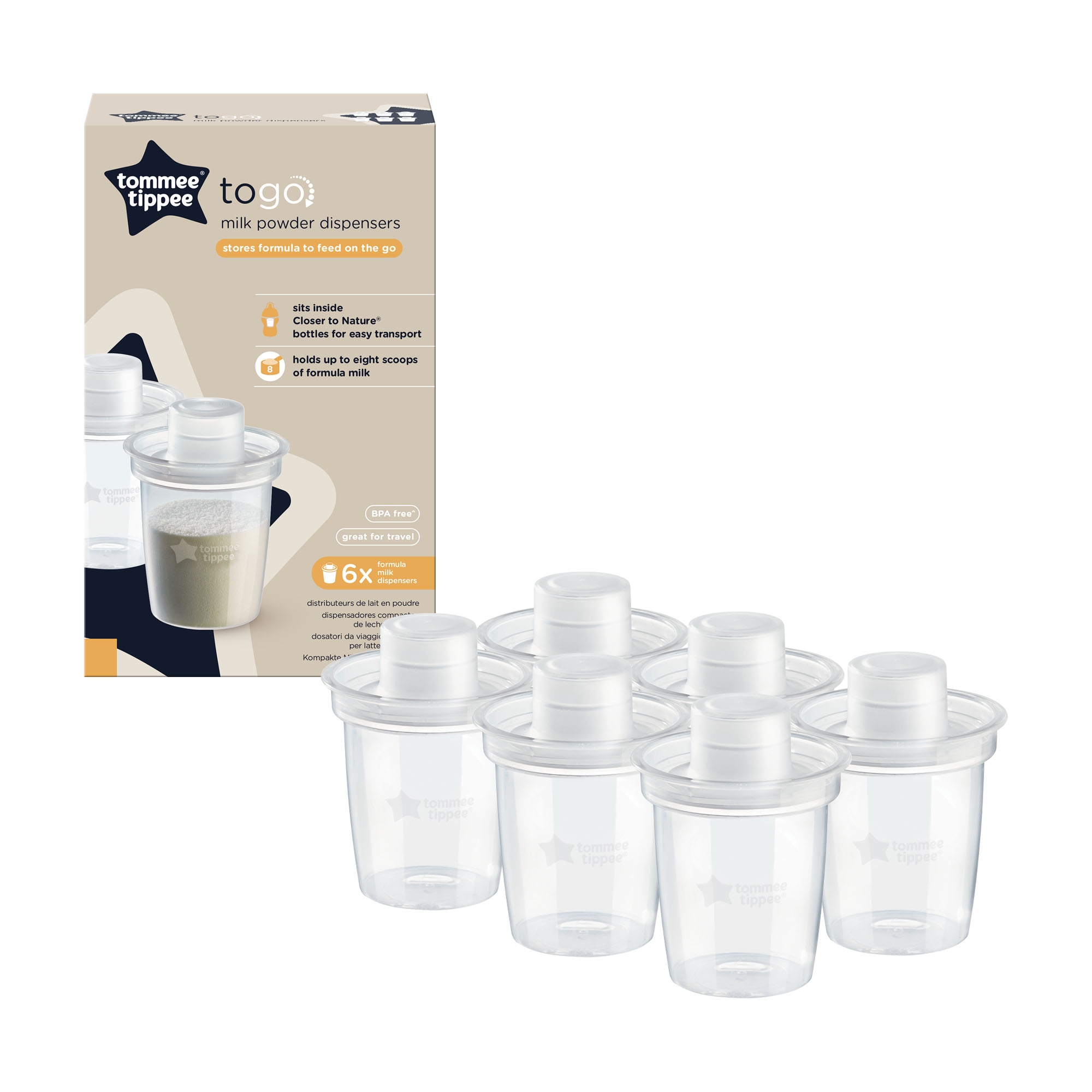 Dozator lapte praf Tommee Tippee, 6 buc - eMAG.ro