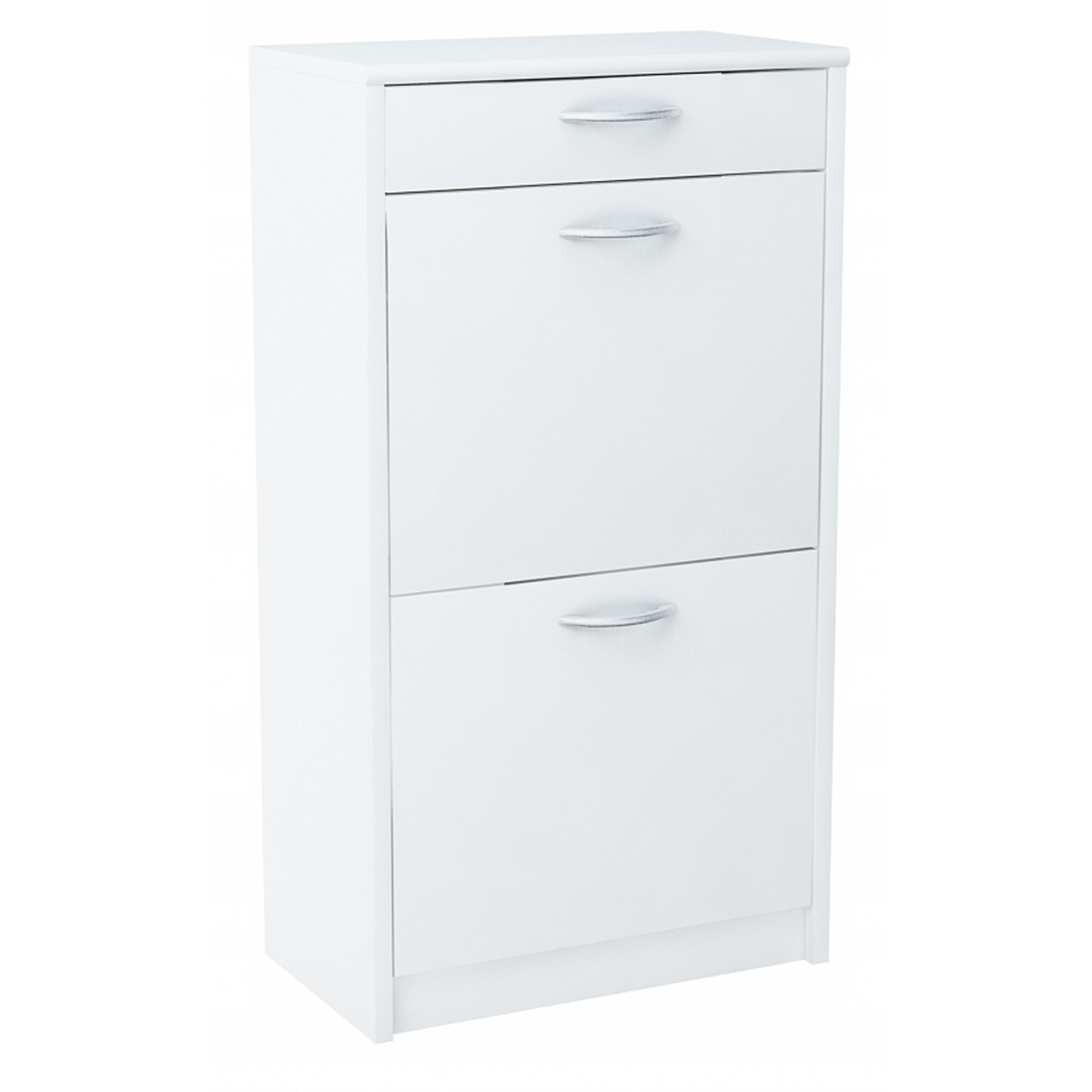 Pantofar, Meble Bestseller, 2D1SBIALA, 50x28x92 cm, 2 Compartimente, PAL, Alb - eMAG.ro