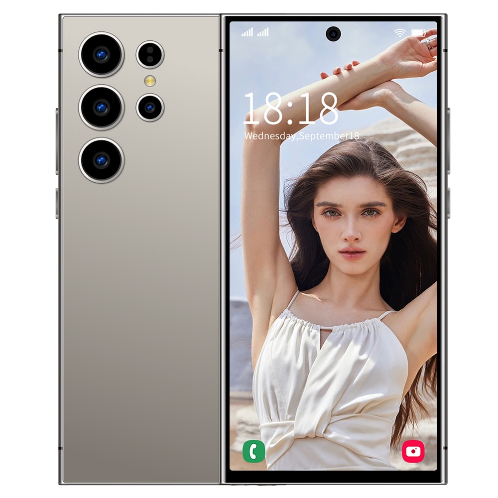 Telefon mobil S24 Ultra Gri, 5G, IPS 7.3", 16GB RAM, 1TB ROM, Android ...