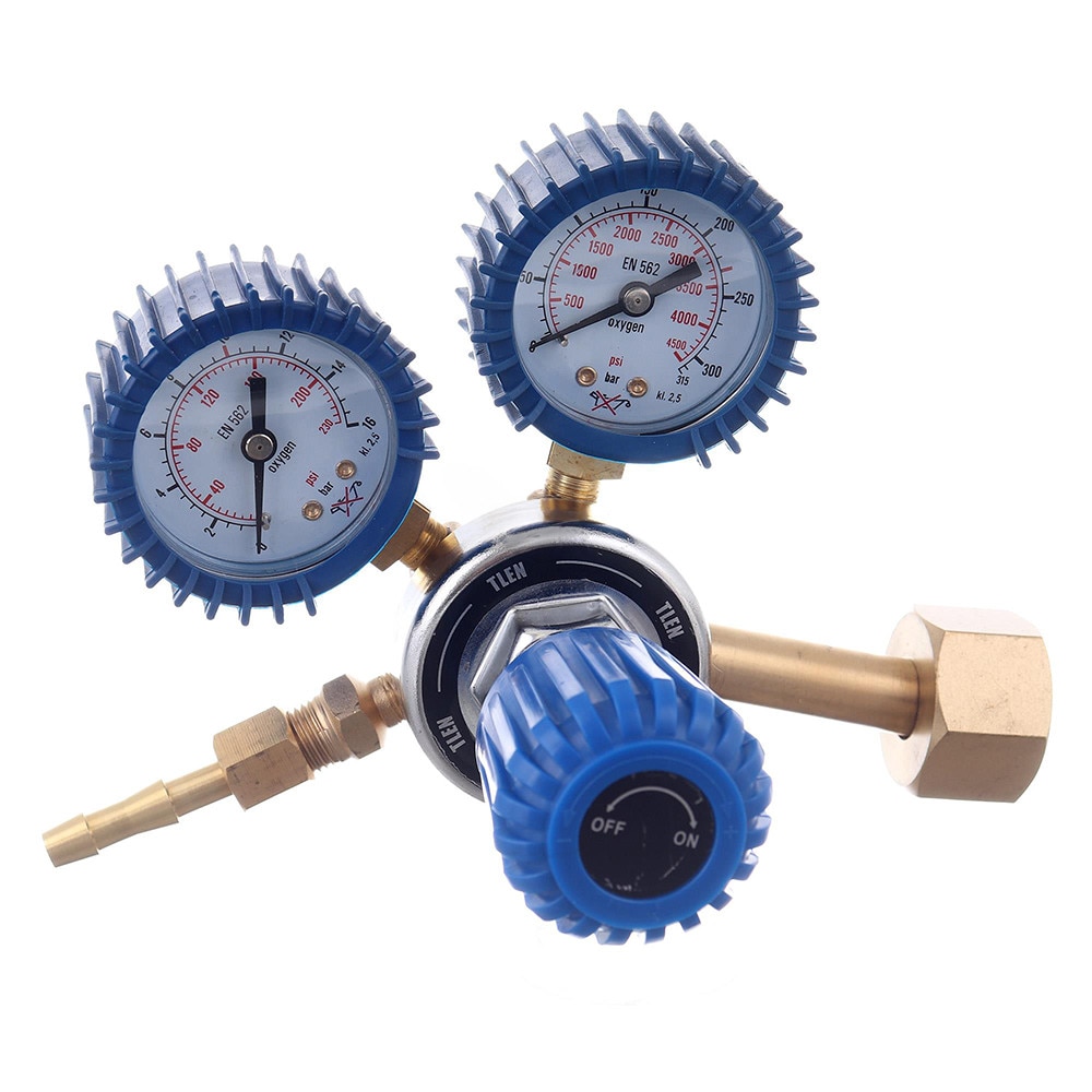 Reductor presiune oxigen, Regulator gaz, Manometre duble, 0-200 bar, TC ...