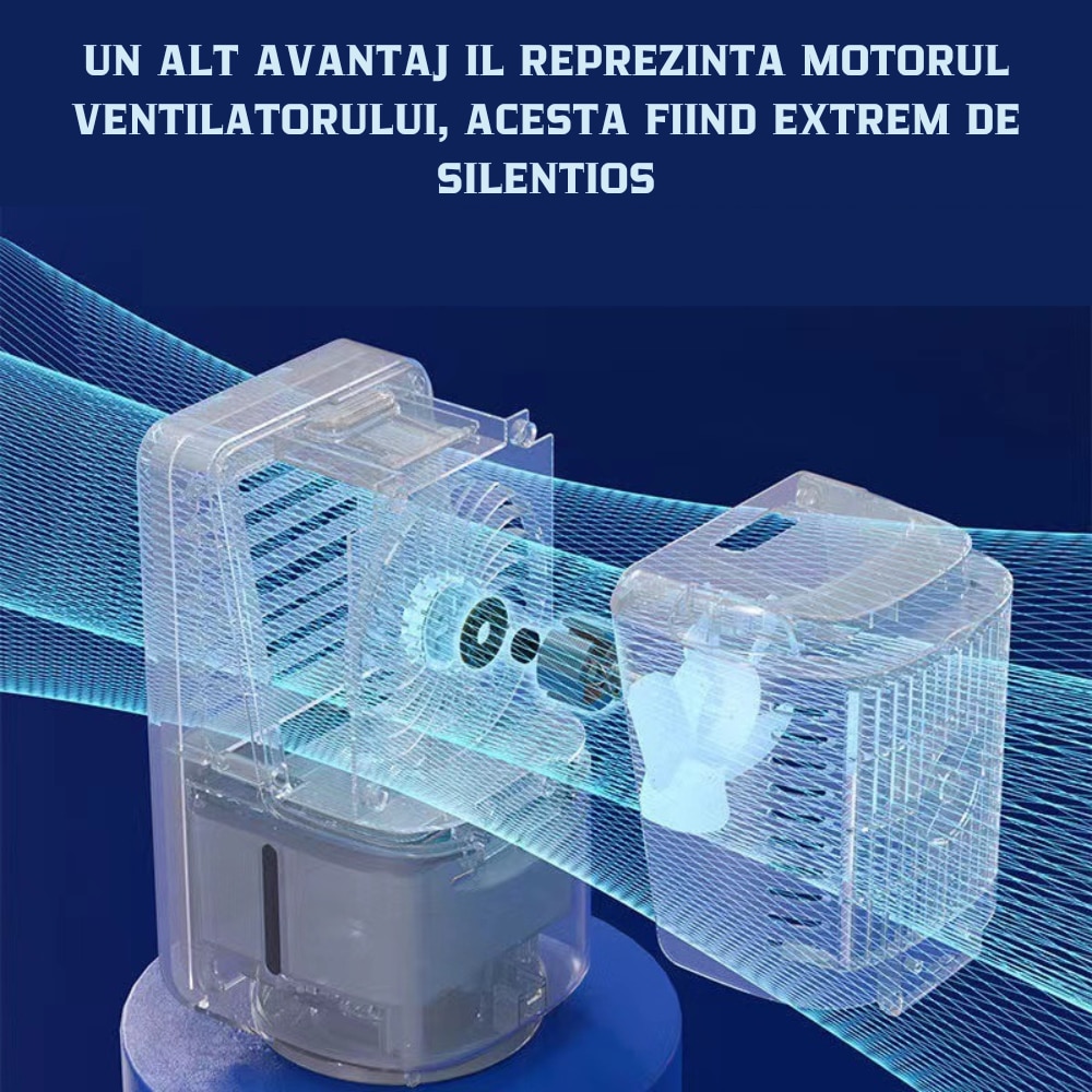 Mini Racitor si Umidificator de Aer Portabil RARINCARE, 700 ml, 3 ...