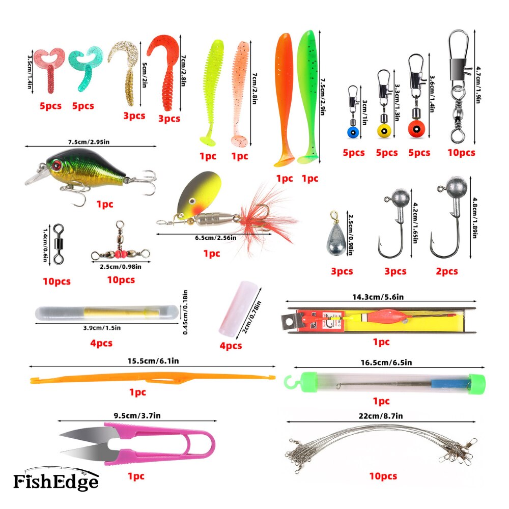 Set 90 momeli artificiale si accesorii in cutie pentru depozitare ...