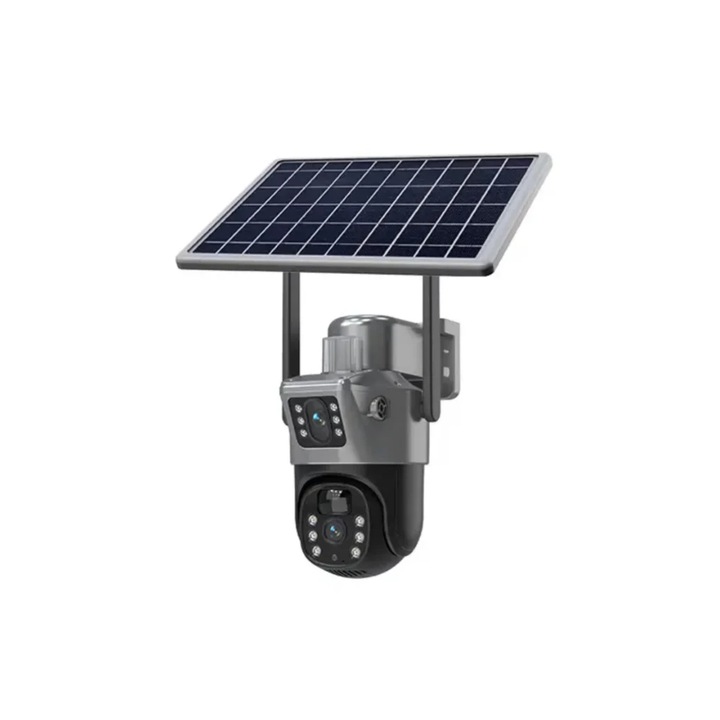 Camera Supraveghere video, duble, cu SIM, JRH, conexiune 4G, 4MP 2048 x ...