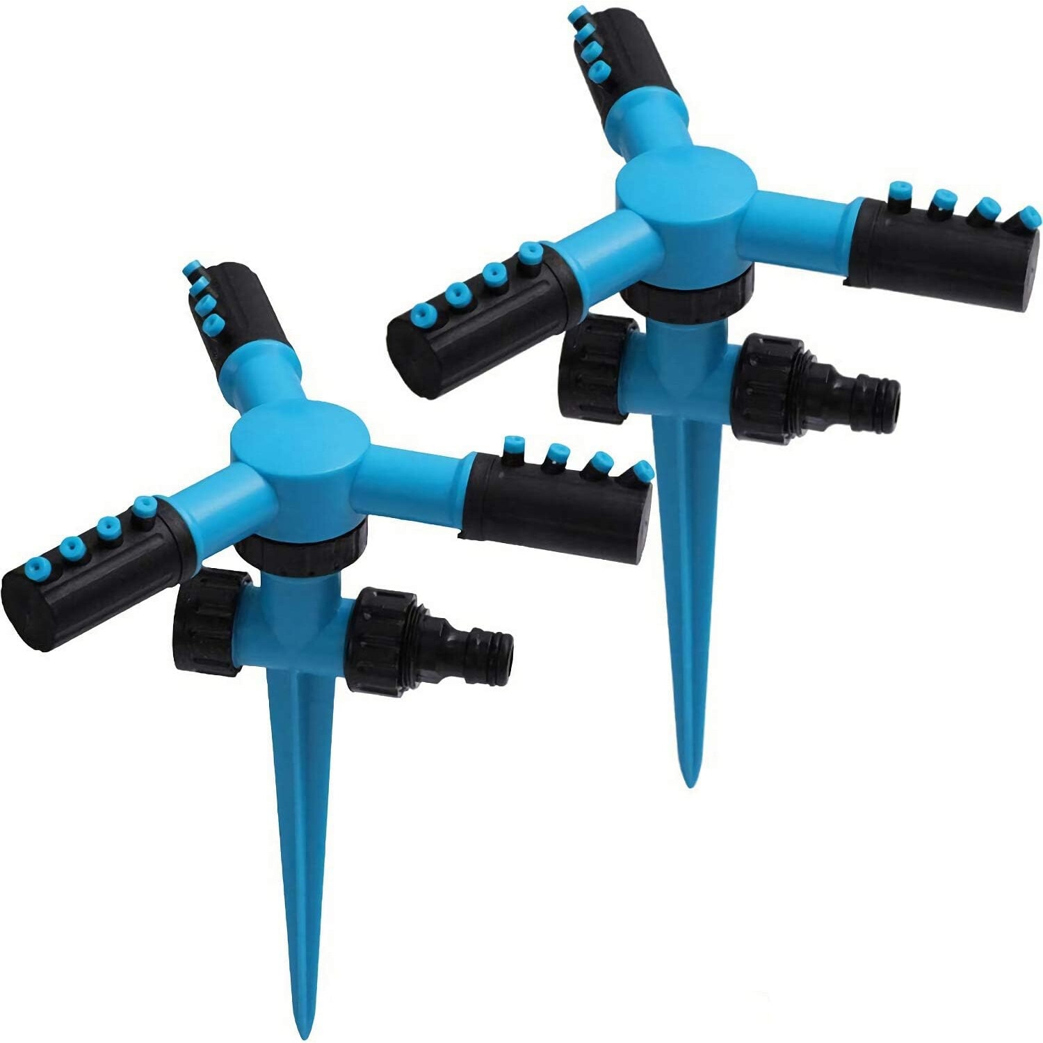 Set 2 Aspersoare pentru gazon, Rotire 360°, Ajustabil, Acoperire 300 mp ...