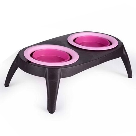 Castroane pentru animale Jormftte set 2 bucati, silicon, design pliabil ...