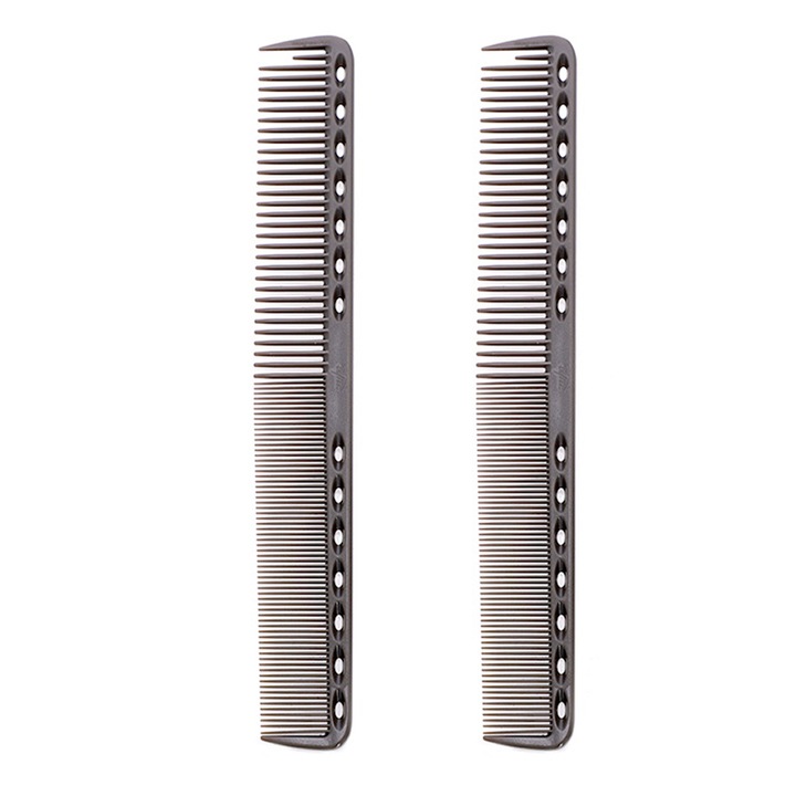 Set 2 piepteni profesionali, inox, pentru tuns si coafat, ergonomic ...