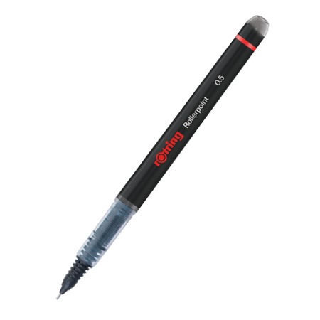 Roller ROTRING, varf ceramic 0,5mm, tus vizibil, negru - eMAG.ro