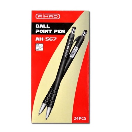 Set 24 pixuri Aihao, corp din plastic mat, grosime scriere: 0, 7 mm ...