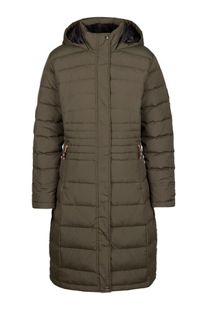 Trespass, Geaca lunga cu umplutura de puf Bitsy, Verde padure, S - eMAG.ro